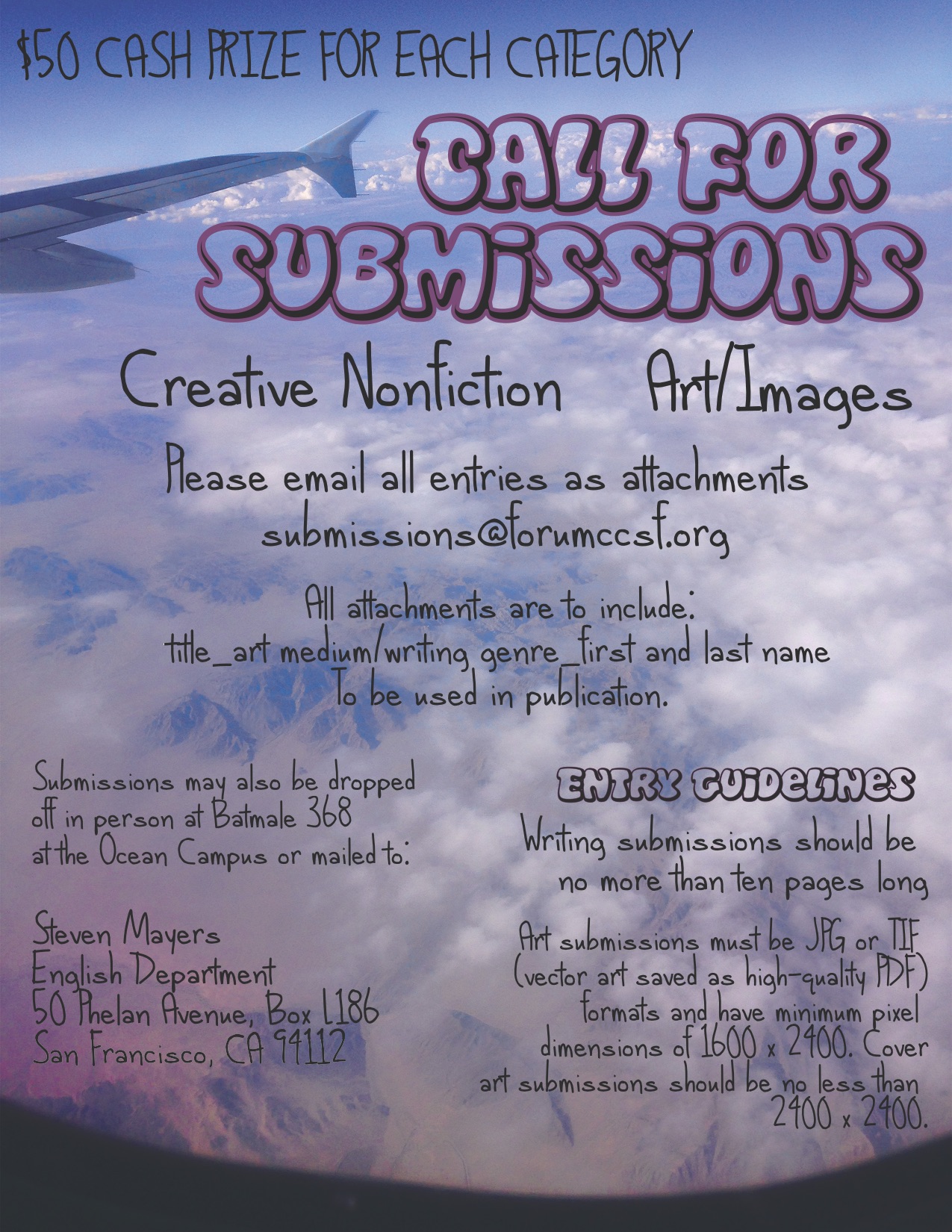 Creative Non-Fiction and Visual Arts Contest – Forum Literary Magazine